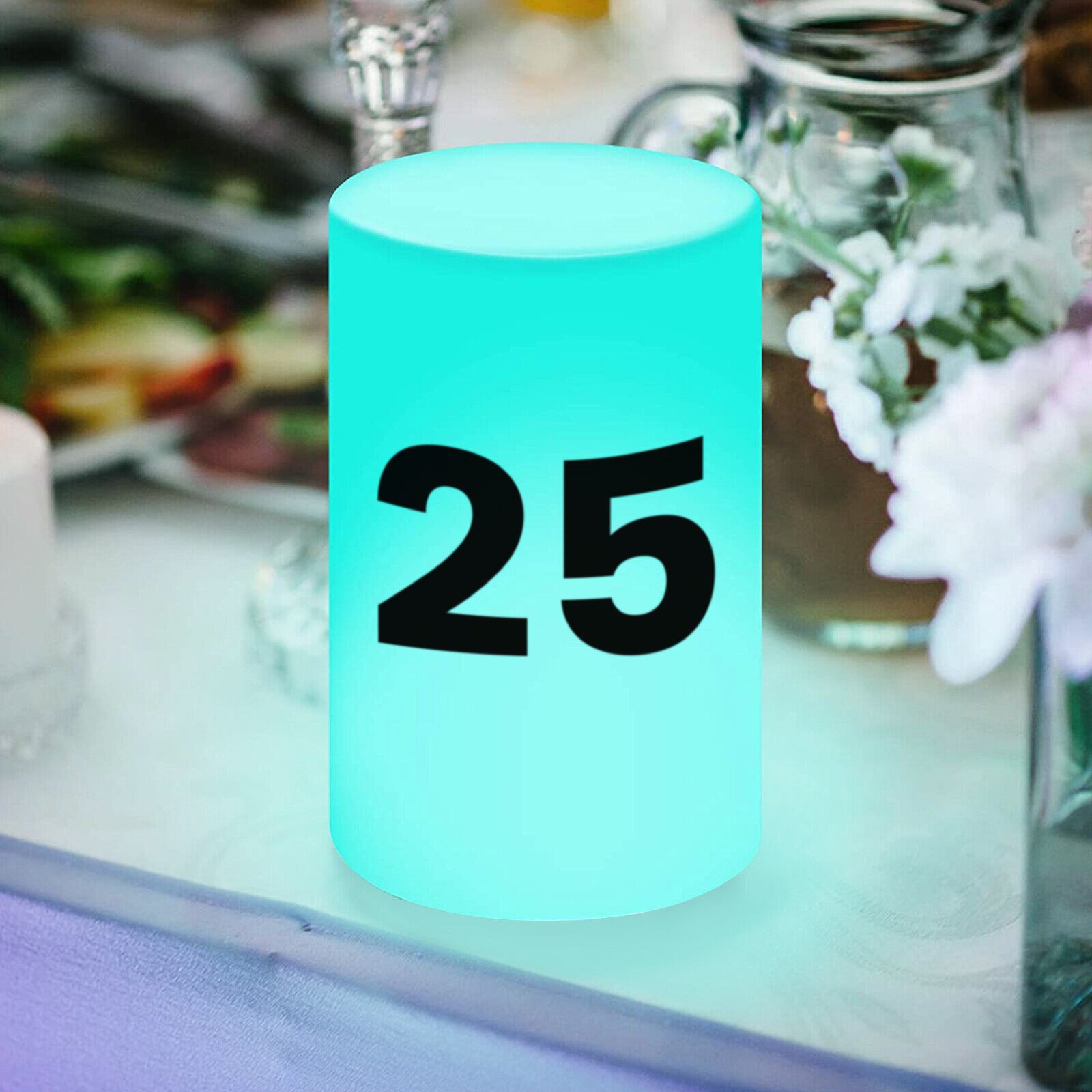 Light Up RGB Table Numbers - Pink Caviar Events
