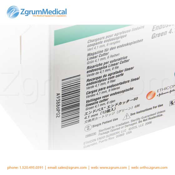 Ethicon ECR60G Echelon Reload - Zgrum Medical