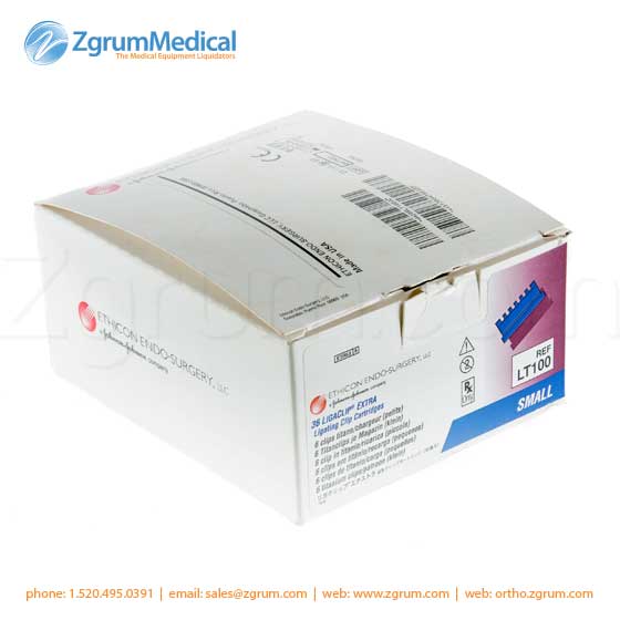 Ethicon Ligaclip Cartridges - LT100 - Zgrum Medical