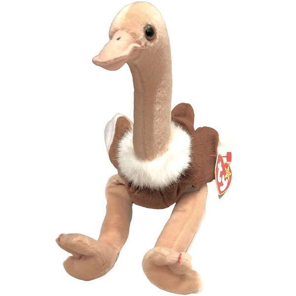 Stretch Ostrich Ty Beanie Baby | CollectiblesAndMoreInStore