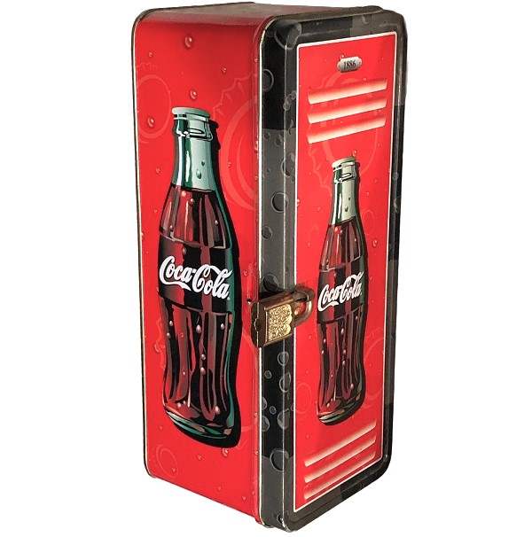 2000 Red Coca-Cola Locker Tin | CollectiblesAndMoreInStore