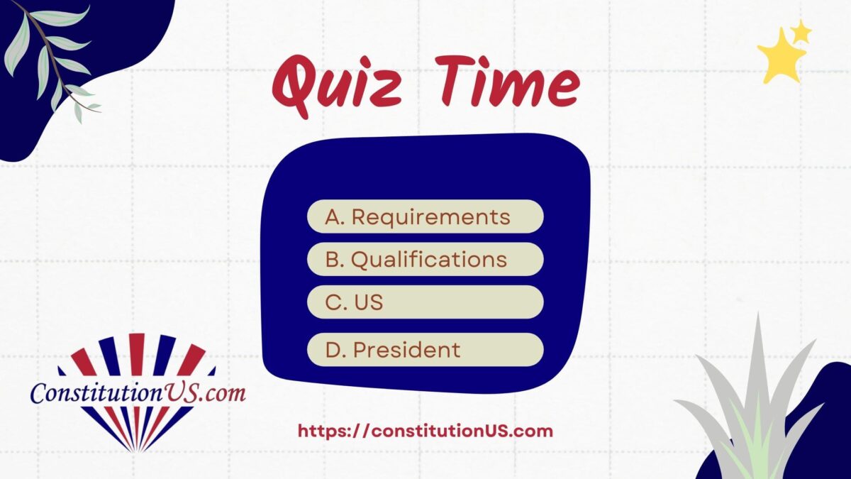 Constitution Quiz: Article 4 of the Constitution PDF
