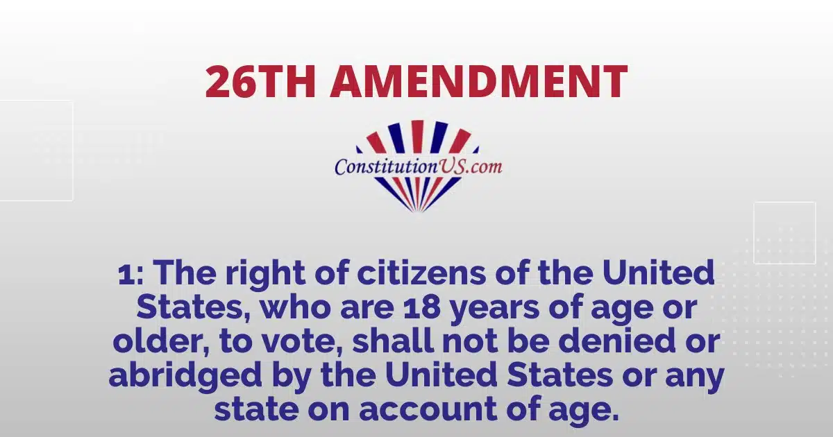 List of the 27 Amendments - Constitution of the United States