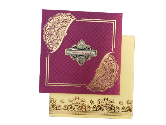 “Chic and Vibrant: Attractive Valet Color Wedding Card” – myMandap ...