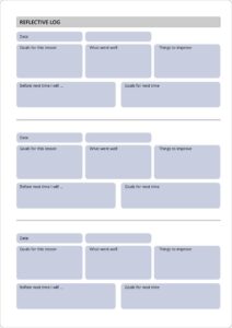 Reflective logs for driving instructors | ADI Ninja