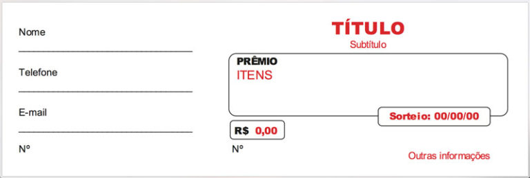 Rifa o que escrever e o que não pode faltar? - AGráfica