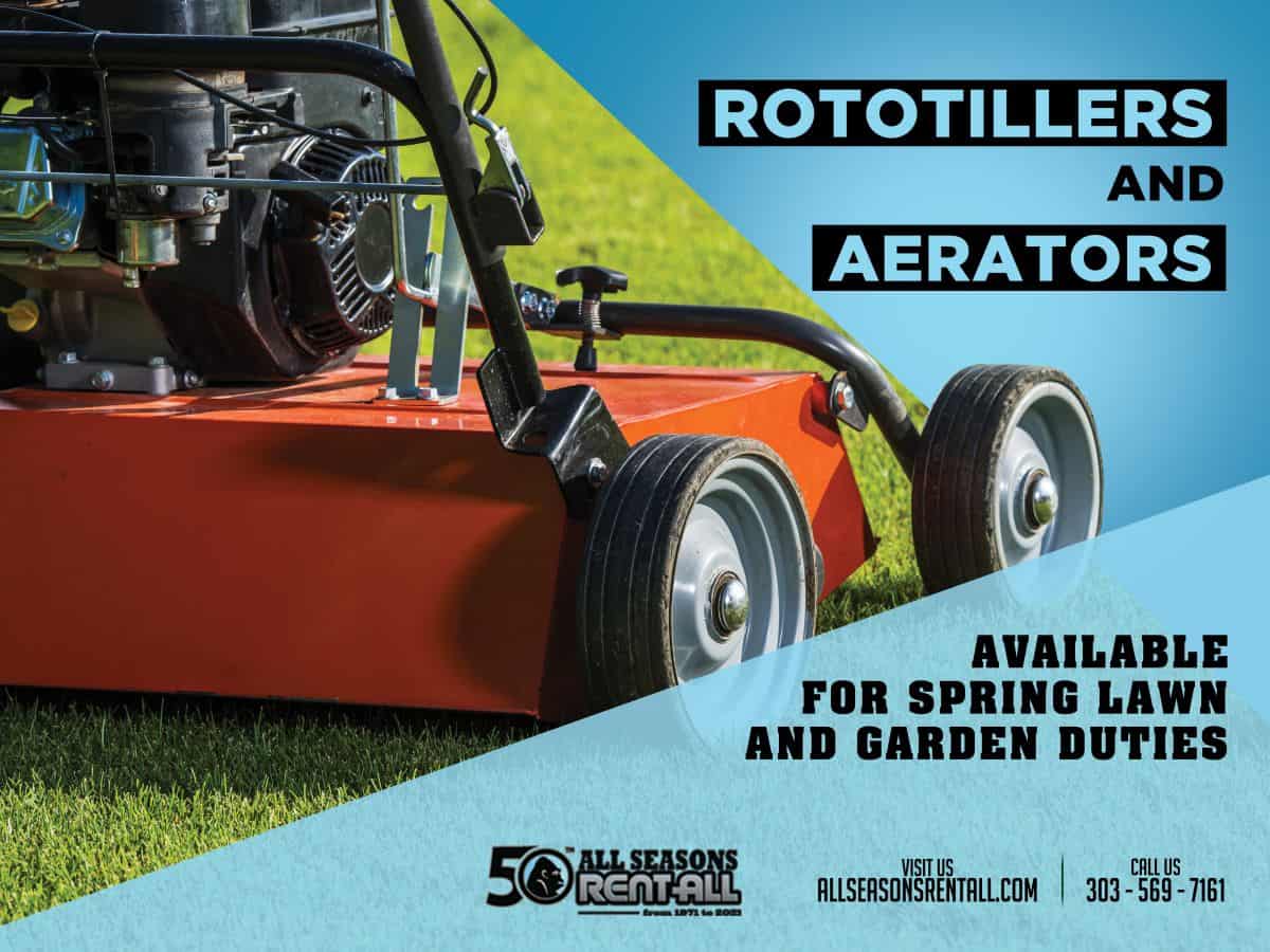 Rototillers and Aerators Available for Spring Lawn Preparations in ...