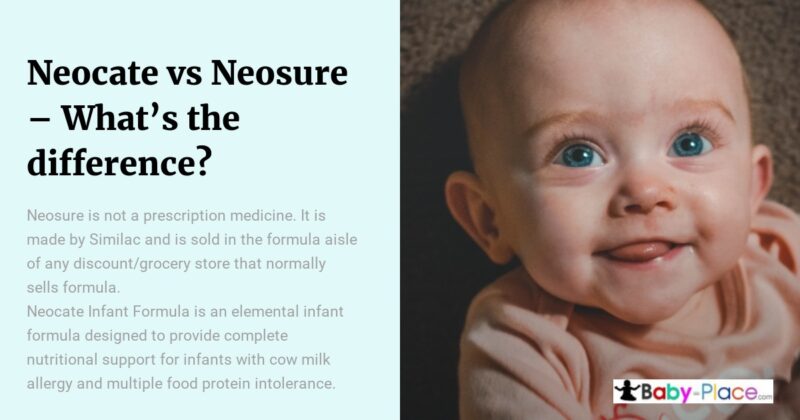 Neocate Formula vs Similac Neosure - What's the difference?