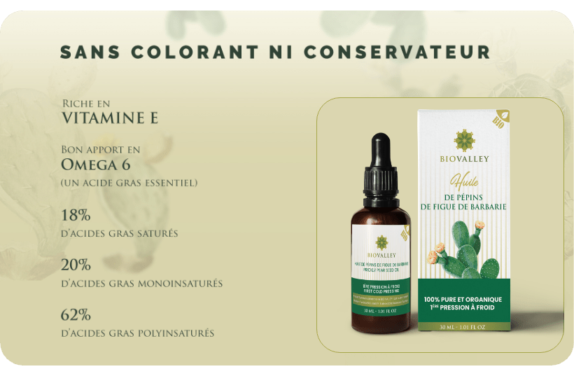 Huile de pépin de figue de barbarie Tunisie - Biovalley