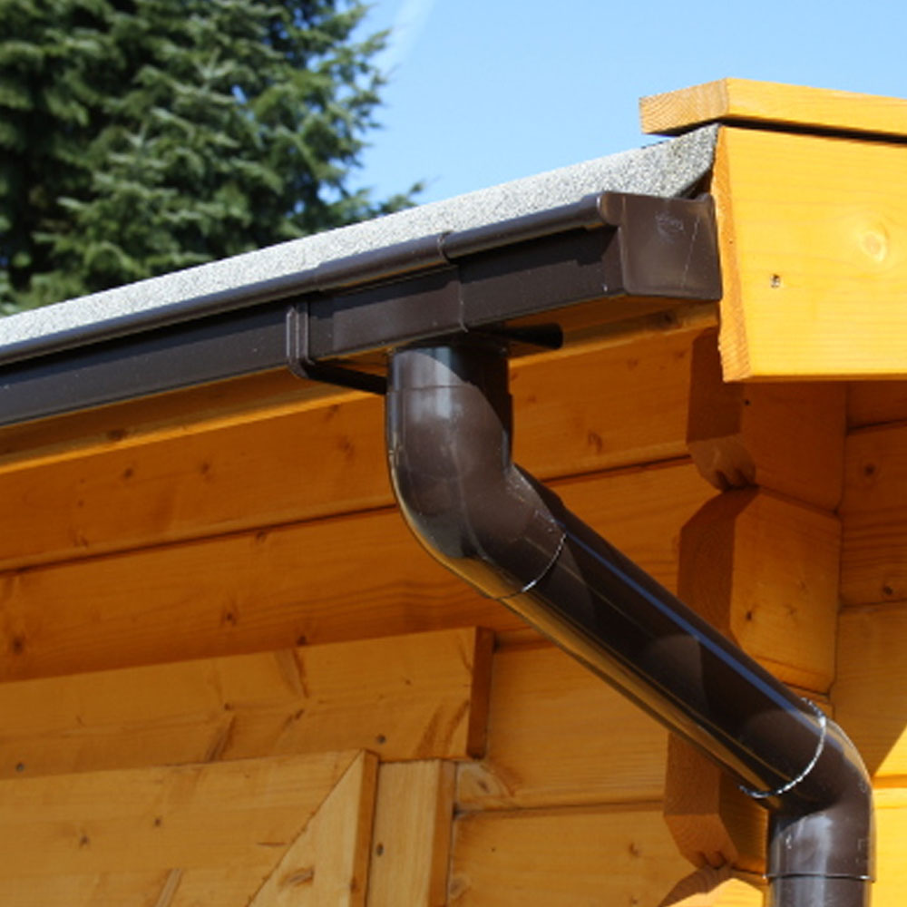 Kastenrinnen-System 70 mm,bis 40 m² Dachfläche - aus Kunststoff