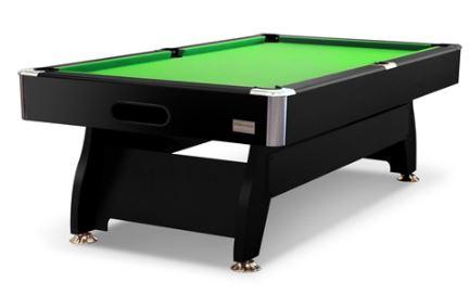 8FT Pool Table Green Felt Black Frame MDF