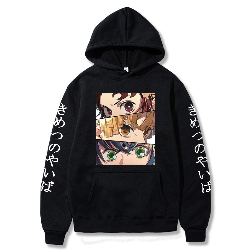 Demon Slayer Sweaters - Kawaii Cartoon Kimetsu no Yaiba Fleece ...