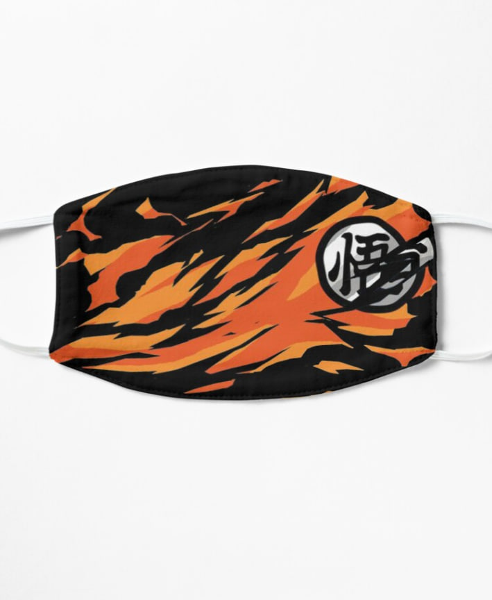 Dragon Ball Face Masks - Son goku-dragon ball Z Black & Orange Face ...