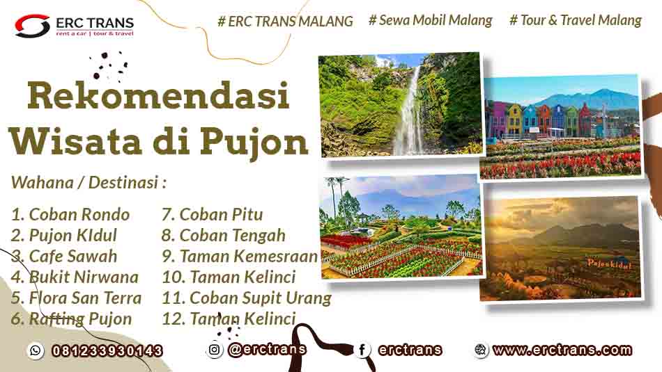 12 Rekomendasi Wisata Pujon + Info HTM, Alamat, Jam Buka