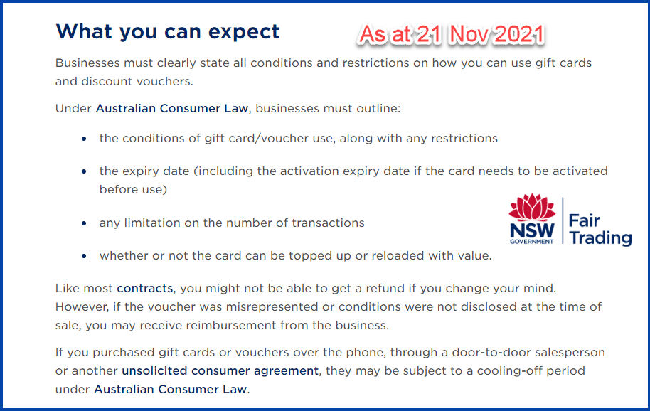 Gift voucher expiry dates and other gift voucher considerations ...