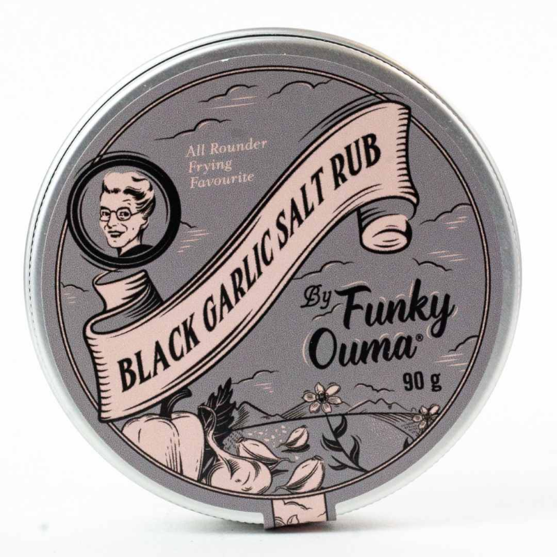 BLACK GARLIC SALT TIN - Funky Ouma