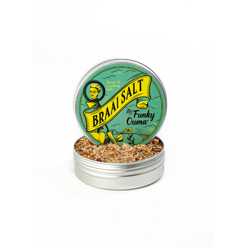BRAAI AND COOKING SALT TIN - Funky Ouma