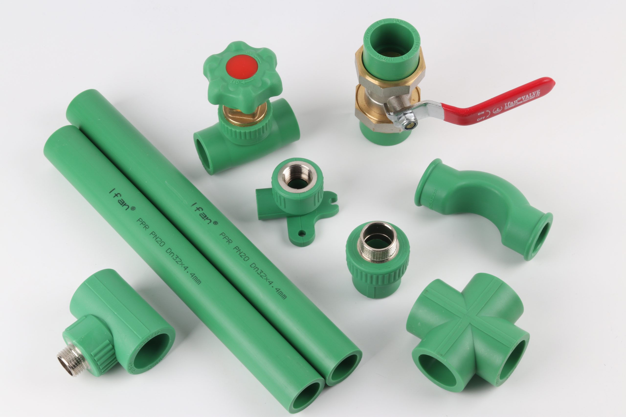 Acessórios verdes para tubos de água PPR - ZHUJI FENGFAN PIPING CO.,LTD