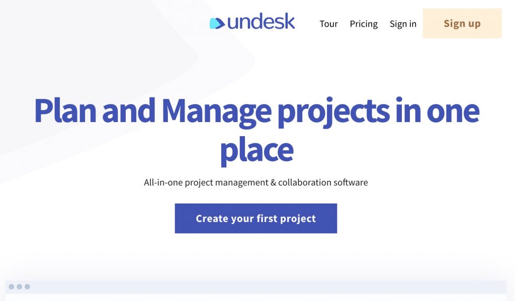 Undesk. Une solution simple de gestion de projet et de travail collaboratif