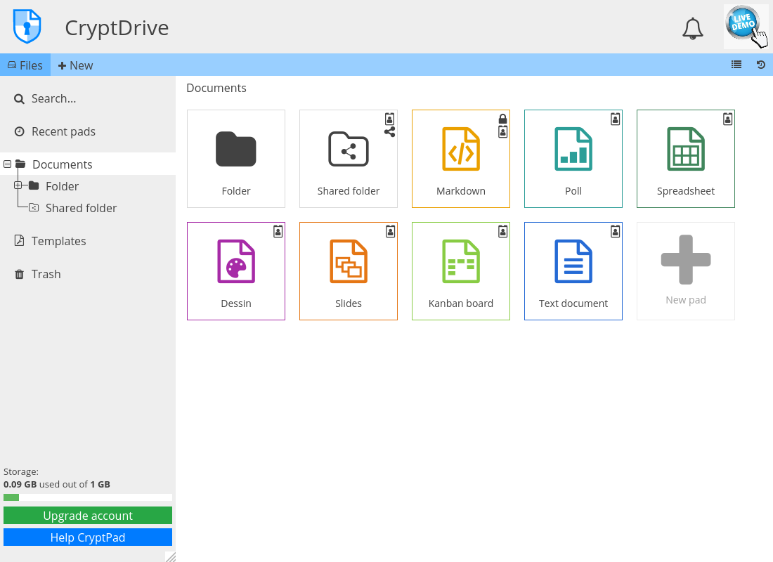 Cryptpad. Une suite collaborative cryptée et open source
