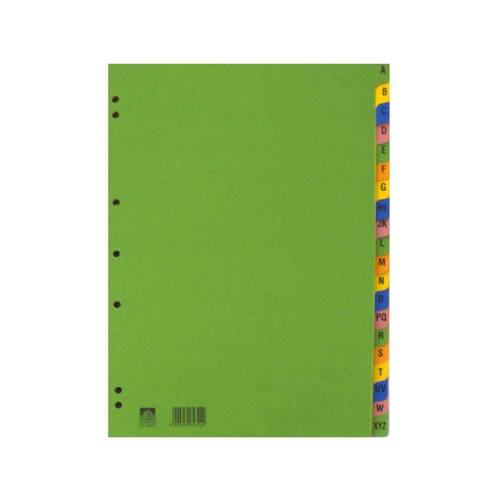 A4 A-Z Rainbow File Dividers 20 Position - The Lever Arch Lab