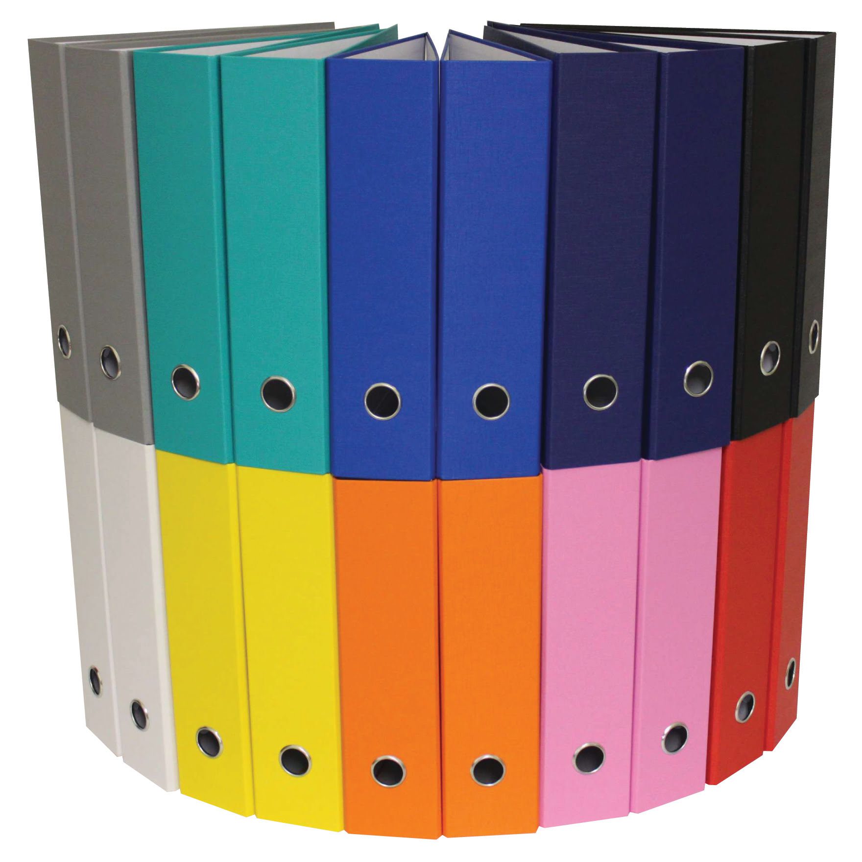 A4 PVC Lever Ach Files -Rainbow Assorted 20 Pack - The Lever Arch Lab