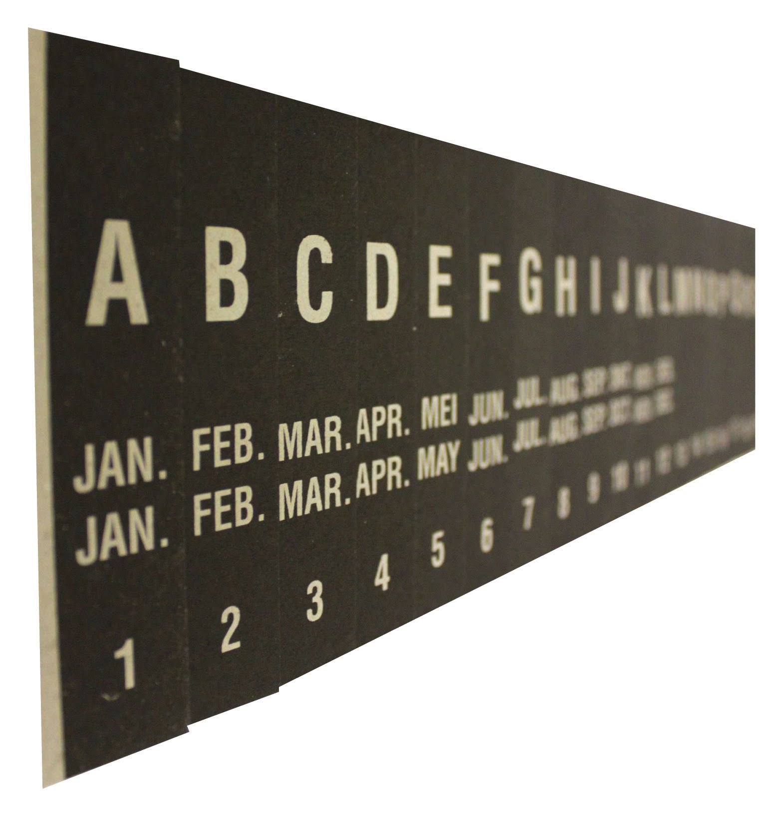 File Sorter A-Z Jan-Dec 1-31 120X1020 - The Lever Arch Lab