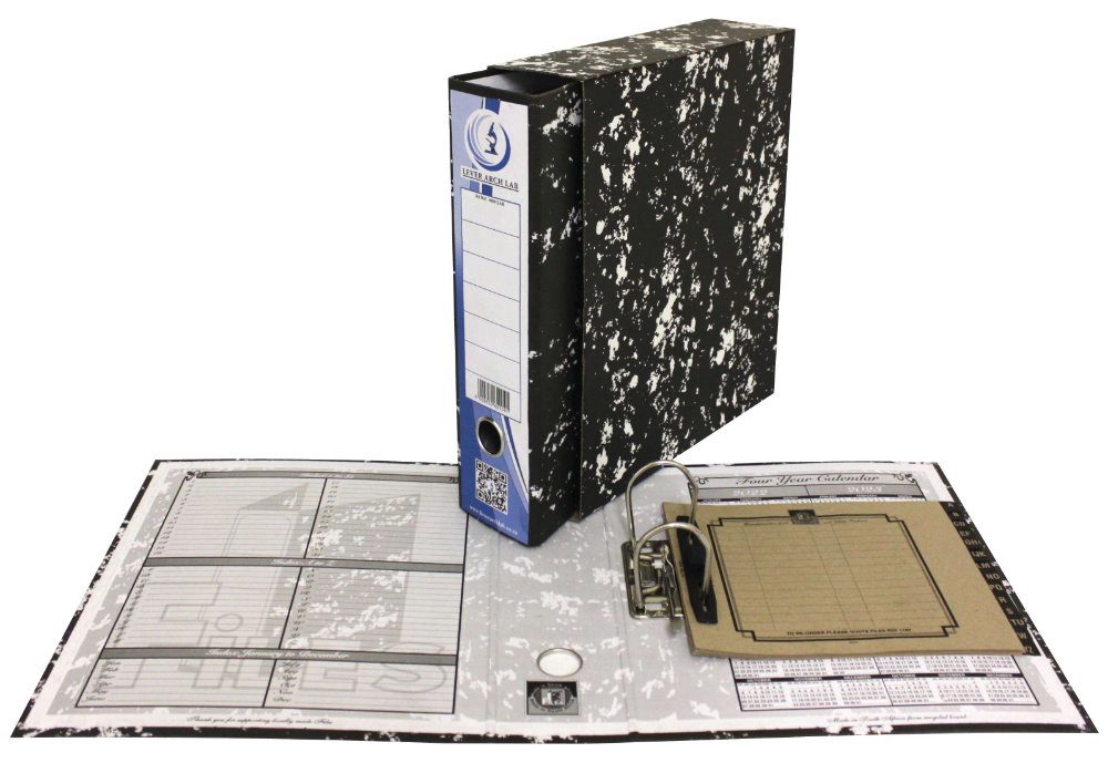 A4 Lever Arch File + Corrugated Dust Cover & 1-14 Index-5Pk - The Lever ...