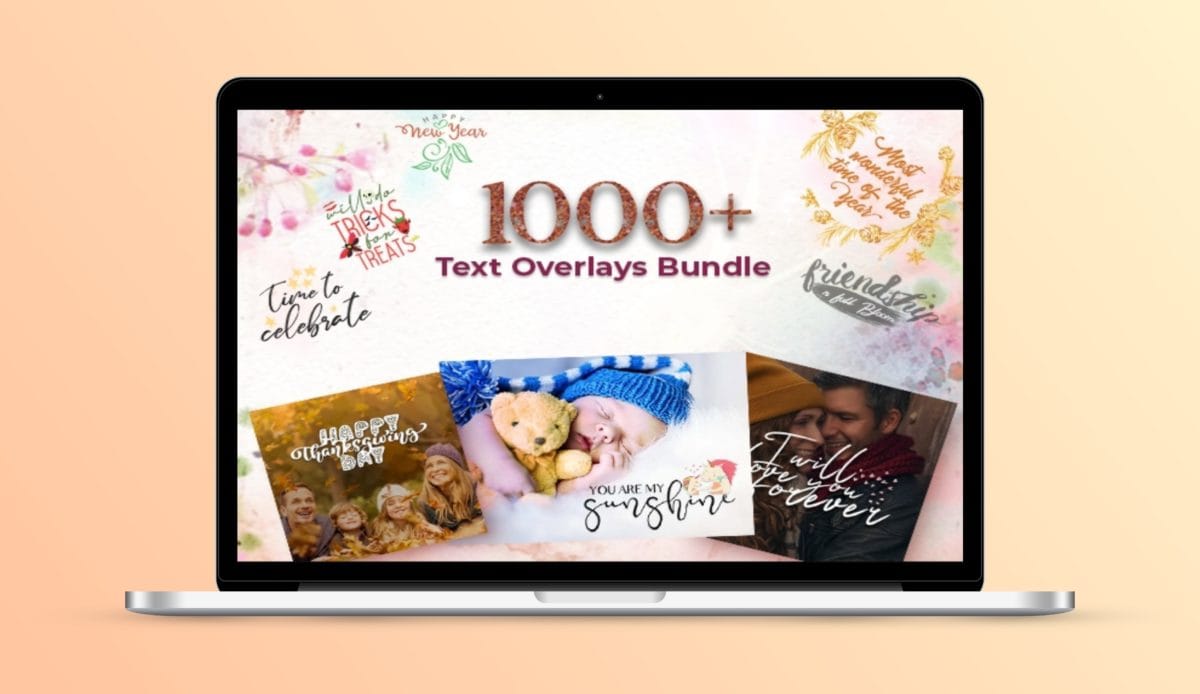 1000+ Text Overlays Bundle Deal | Lifetimo.com