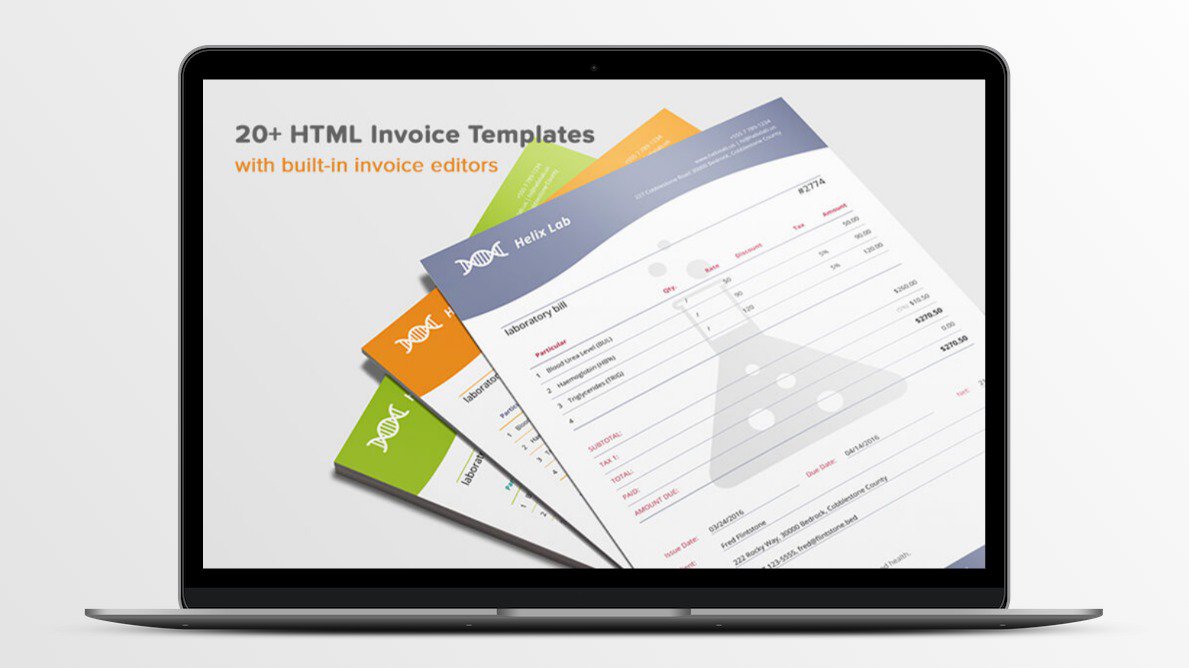 20+ HTML Invoice Templates Lifetime Deal | Lifetimo.com