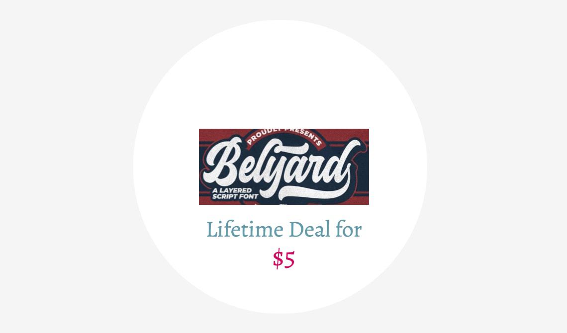 Belyard Font Deal | Lifetimo.com