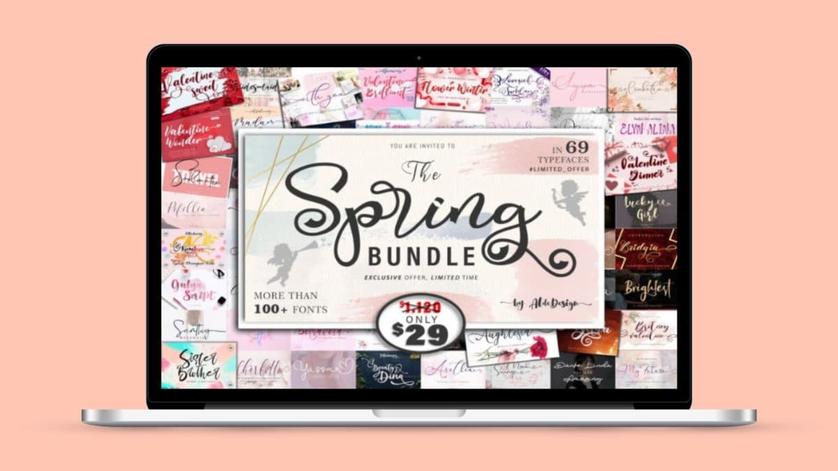 Spring Fonts Lifetime Bundle Deal | Lifetimo.com