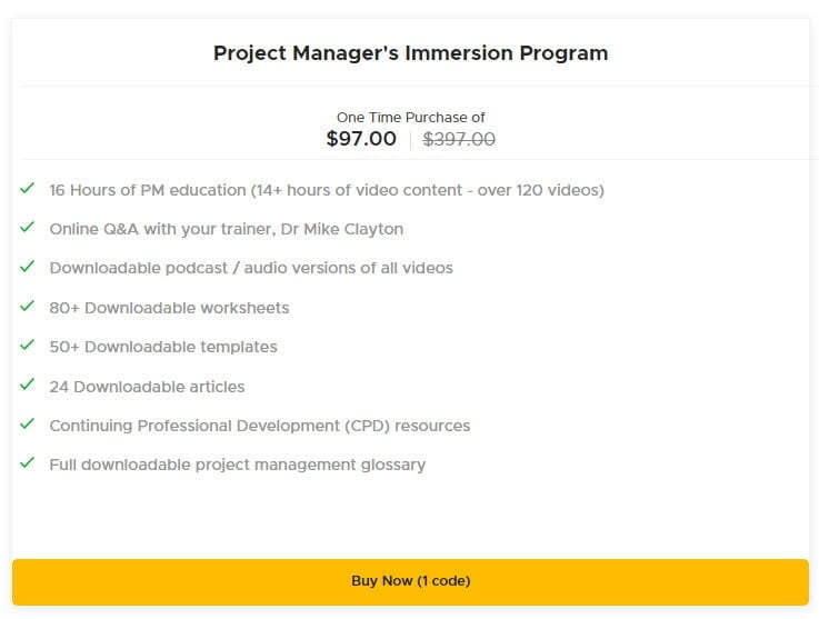 Project Manager’s Immersion Program Lifetime Deal | Lifetimo.com
