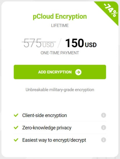 pCloud Encryption Lifetime Deal | Lifetimo.com