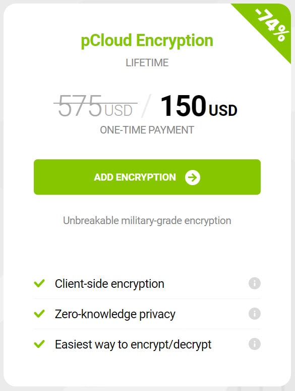 pCloud Encryption Lifetime Deal | Lifetimo.com