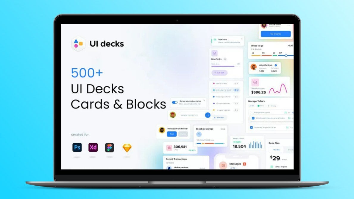 500+ UI Decks – Cards And Blocks | Lifetime License | Lifetimo.com