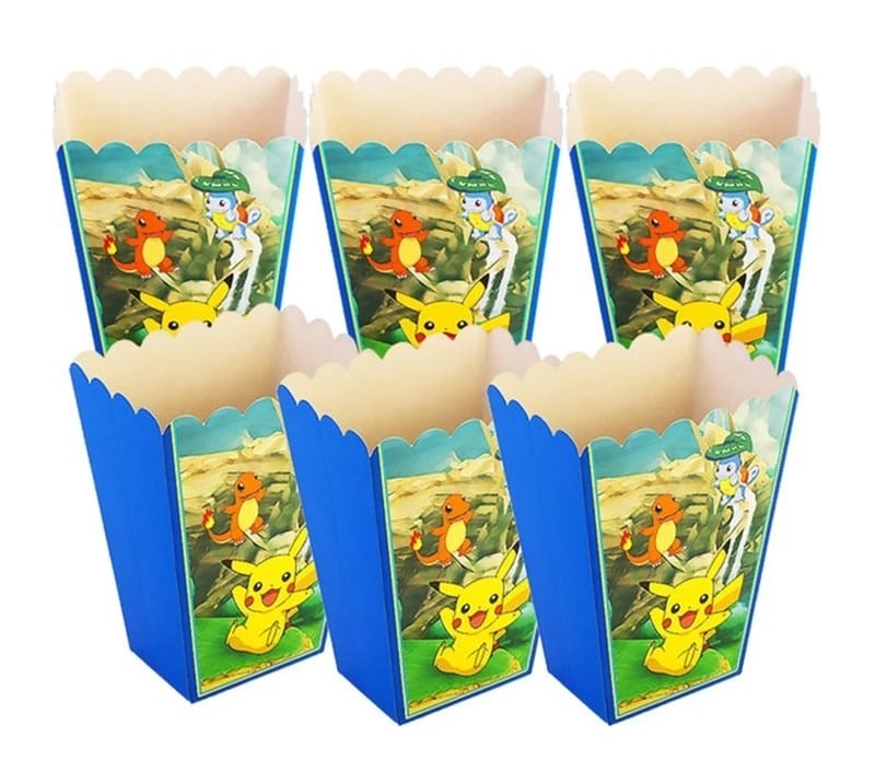 Boite de pop corn Pokémon Pikachu (lot de 6)