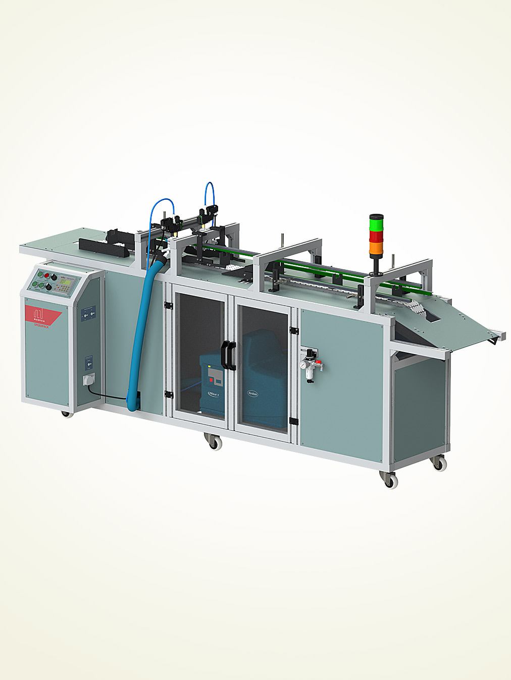Automatic speedpack pasting machine manufacturers | Mahisa