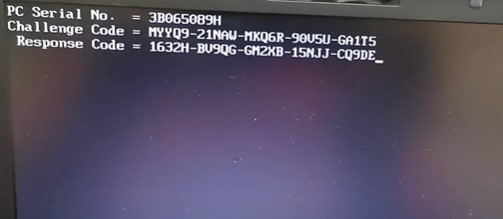 TOSHIBA CHALLENGE CODE BIOS PASSWORD UNLOCK - MARUTI IT EXPERTS