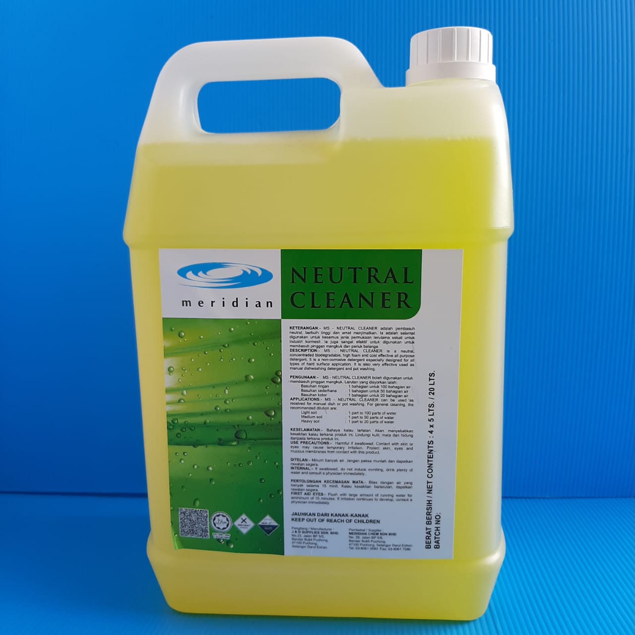 Neutral Cleaner - Meridian Chemie