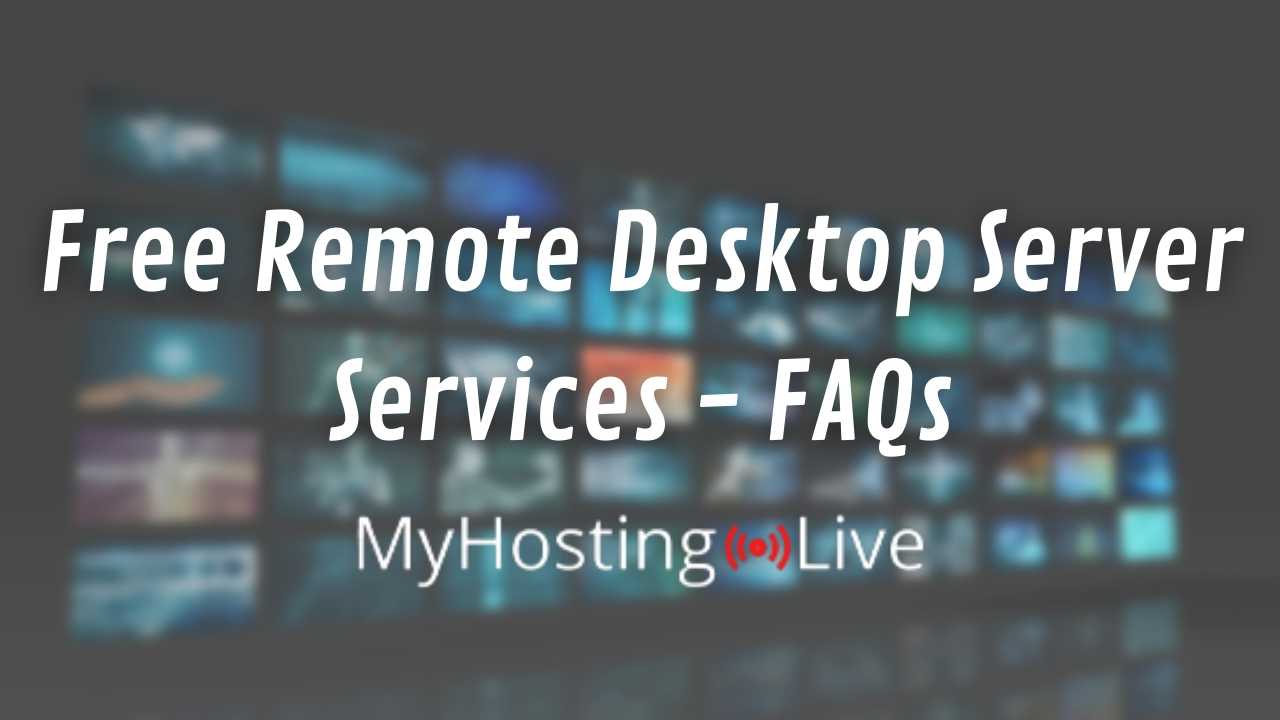 Free Remote Desktop Server