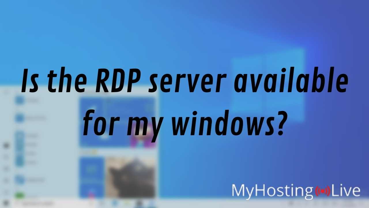 Free Remote Desktop Server