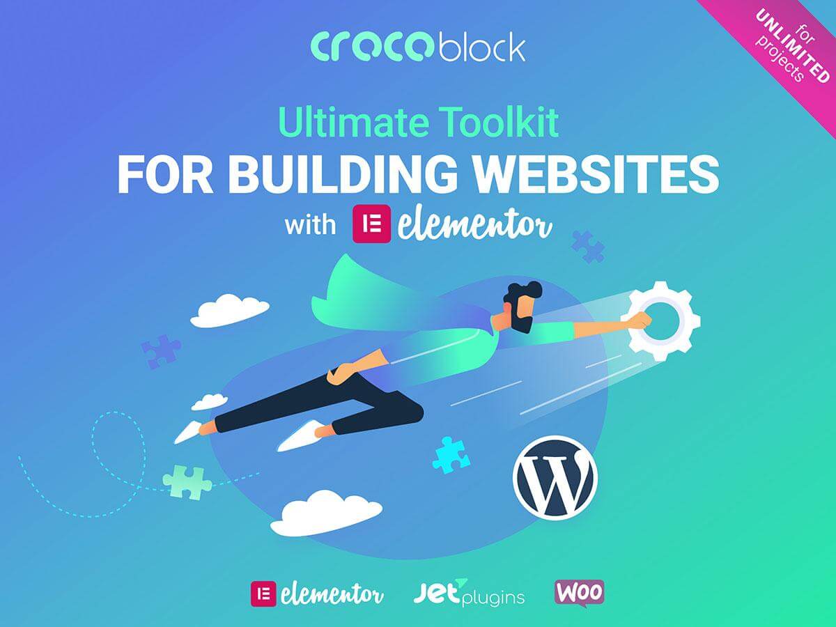 Trọn bộ 21 Jet Plugin cho Elementor, Crocoblock Full Free