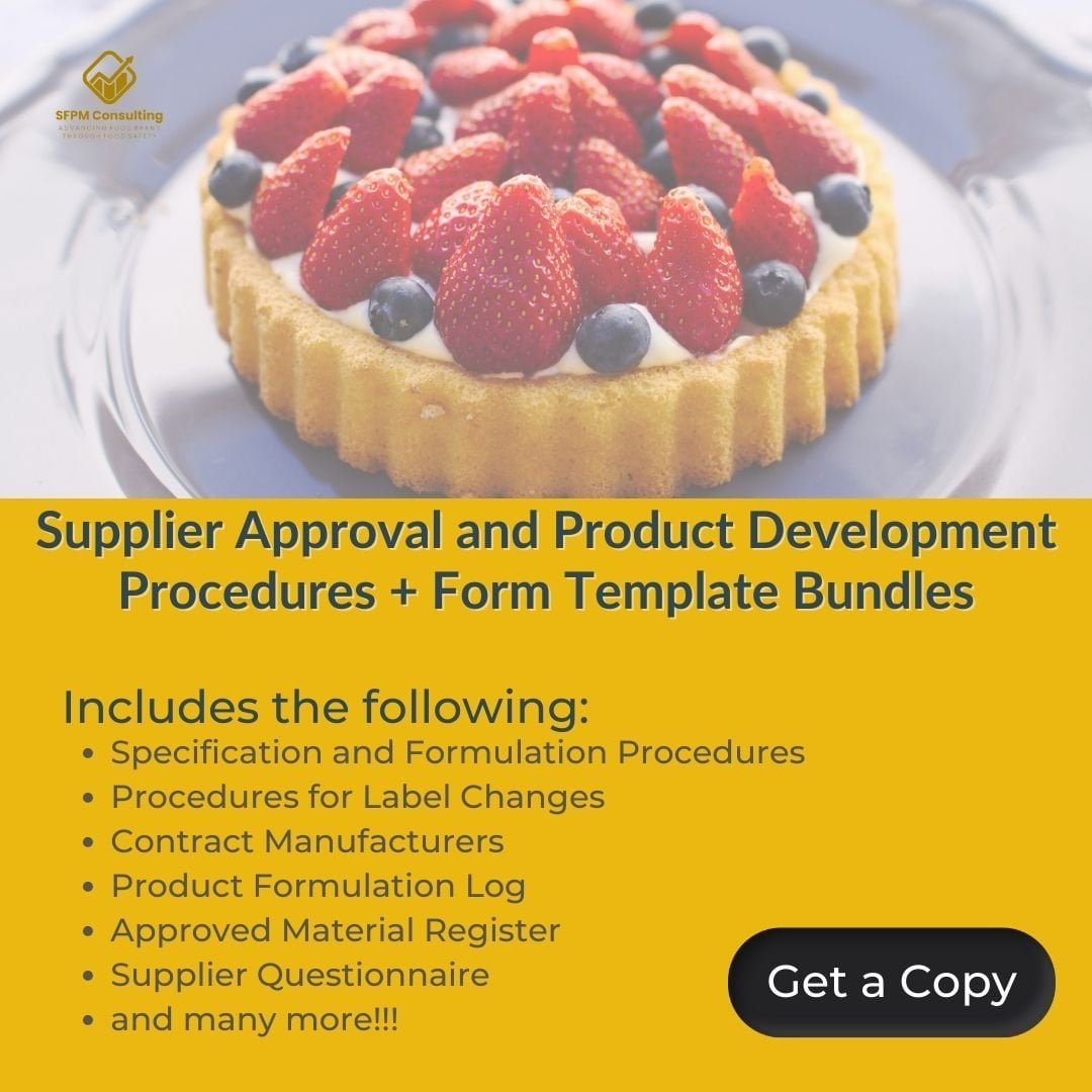 Supplier Approval Template and Product Development Procedures Forms ...