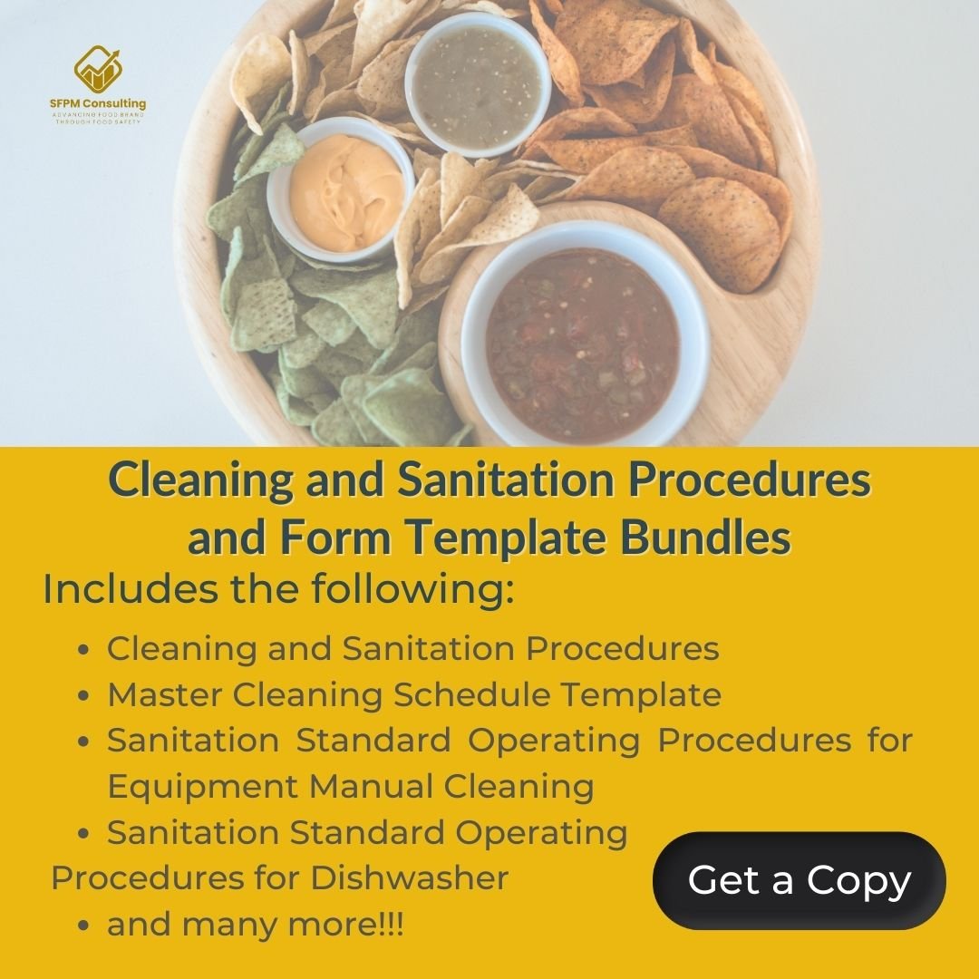Cleaning and Sanitation Procedures & Form Template Bundles|SFPM Consulting