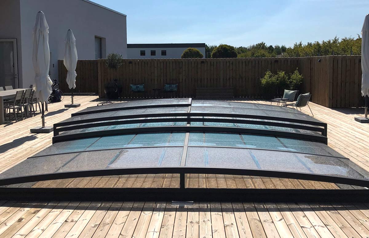 Pooltak till rektangulära pooler | populärt är 3x6, 4x8 & 5x10 meter