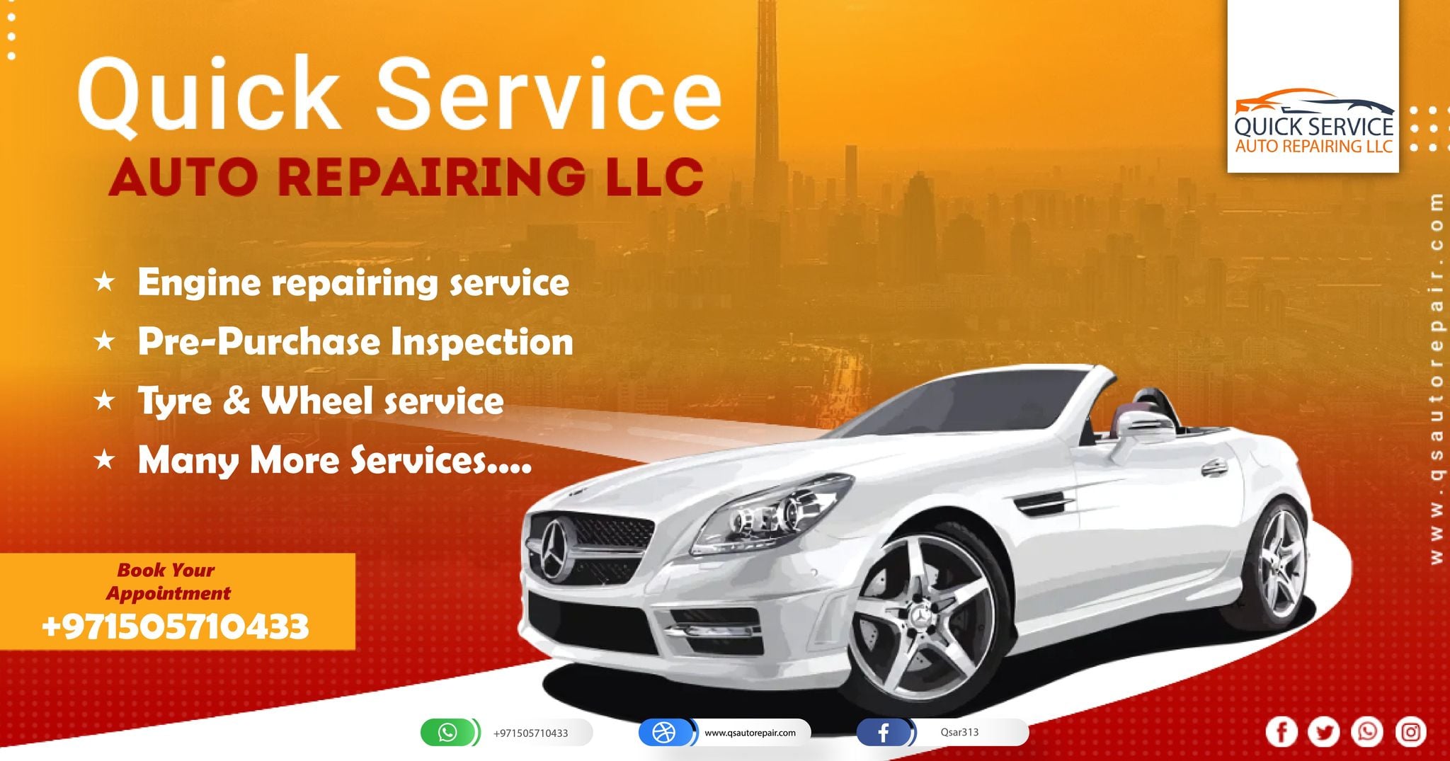 Car Repair Service & Auto Repair Garage In Dubai - Quick Service Auto ...