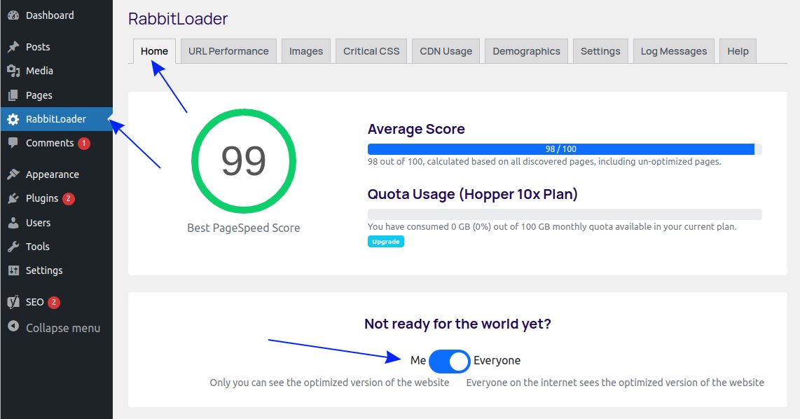 Trying RabbitLoader on a staging environment - Knowledge Base