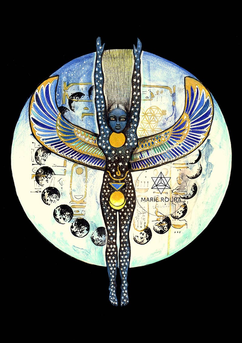 Nout - illustration en ligne - déesse égyptienne