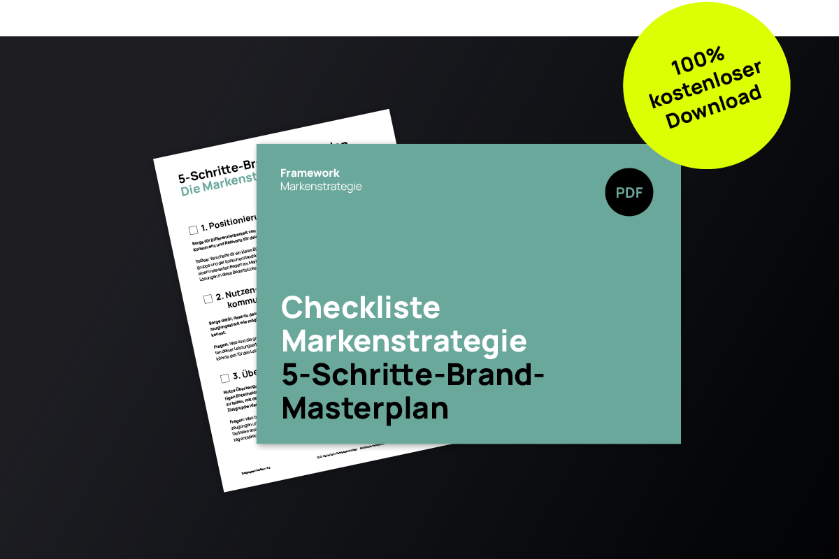 Checkliste Markenstrategie – 5-Schritte-Brand-Masterplan Kostenlos